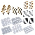 ANXPTIME Handmade Barrettes Silicone Epoxy Resin Molds Hair Pin Acrylic ...