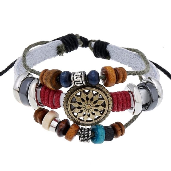 ANXPTIME Handmade Wrap Bracelet Adjustable Strand Braided String Rope ...