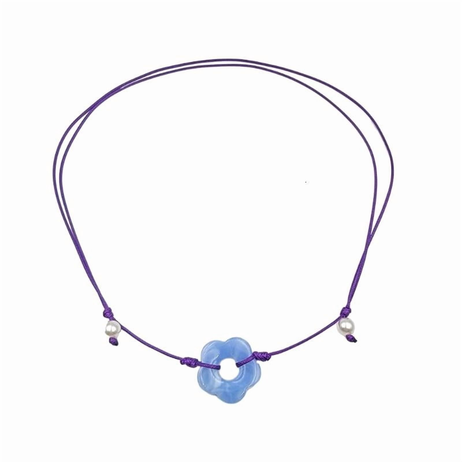 ANXPTIME Hollow Flower All-matched Clavicle Chain Drawing Rope Cold ...