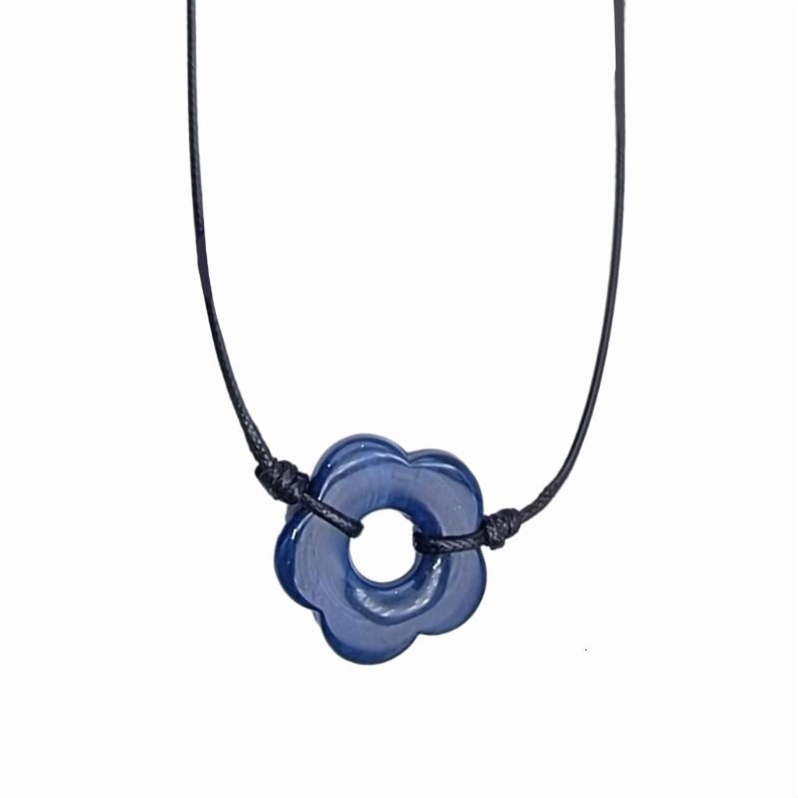 ANXPTIME Hollow Flower All-matched Clavicle Chain Drawing Rope Cold ...
