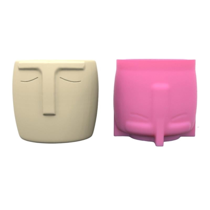 ANXPTIME Home Decorations Silicone Mould for Flower Pot Concrete Mold ...