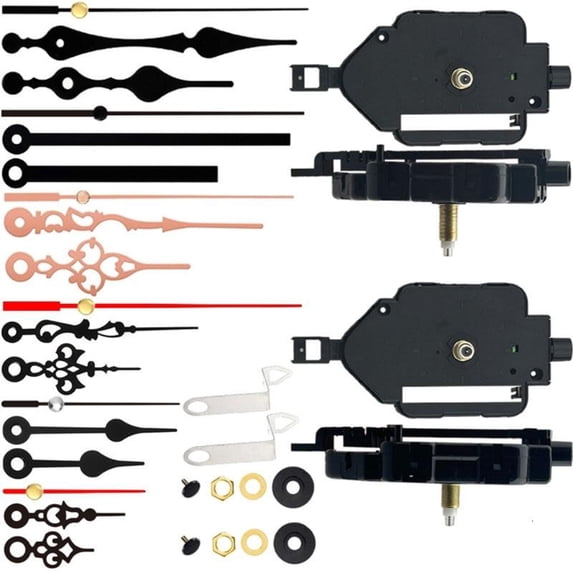 ANXPTIME Home Decors 2Pcs Pendulum Clock Movement Mechanism with 6 Pair ...
