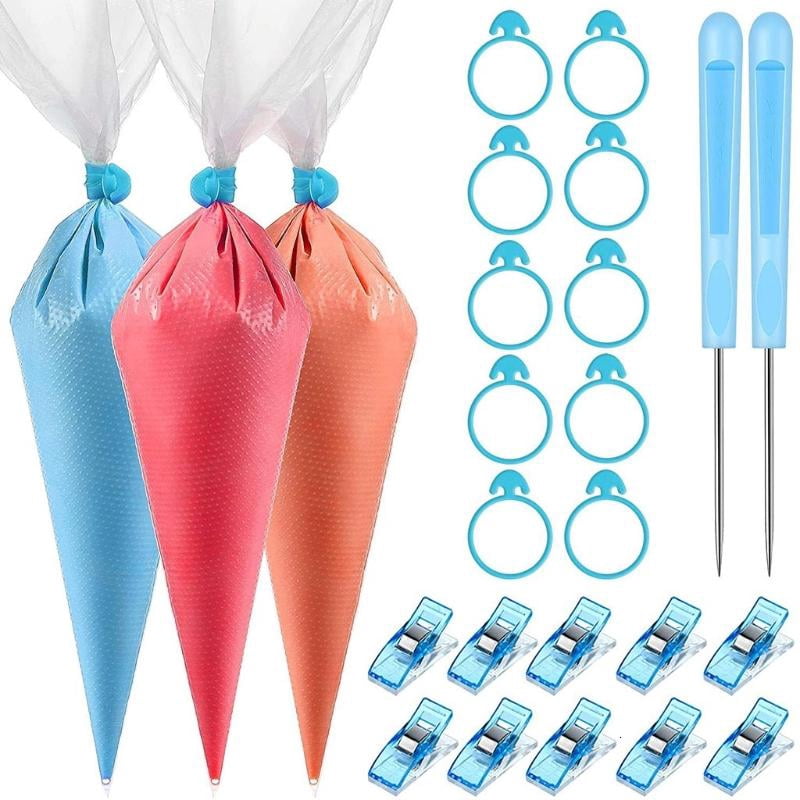 ANXPTIME Icing Bag with Bag Ties Decorating Bags for Baking Cupcakes ...