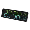 ANXPTIME Intelligent Illuminating Wall Clock LED Display Date Time ...