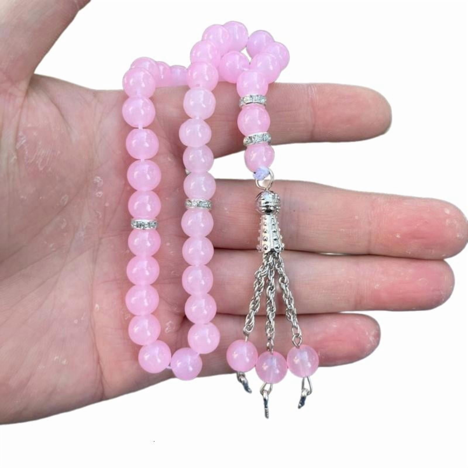 ANXPTIME Islamic Tasbih Rosary Beads 33 beads Glass Prayer Rosary ...
