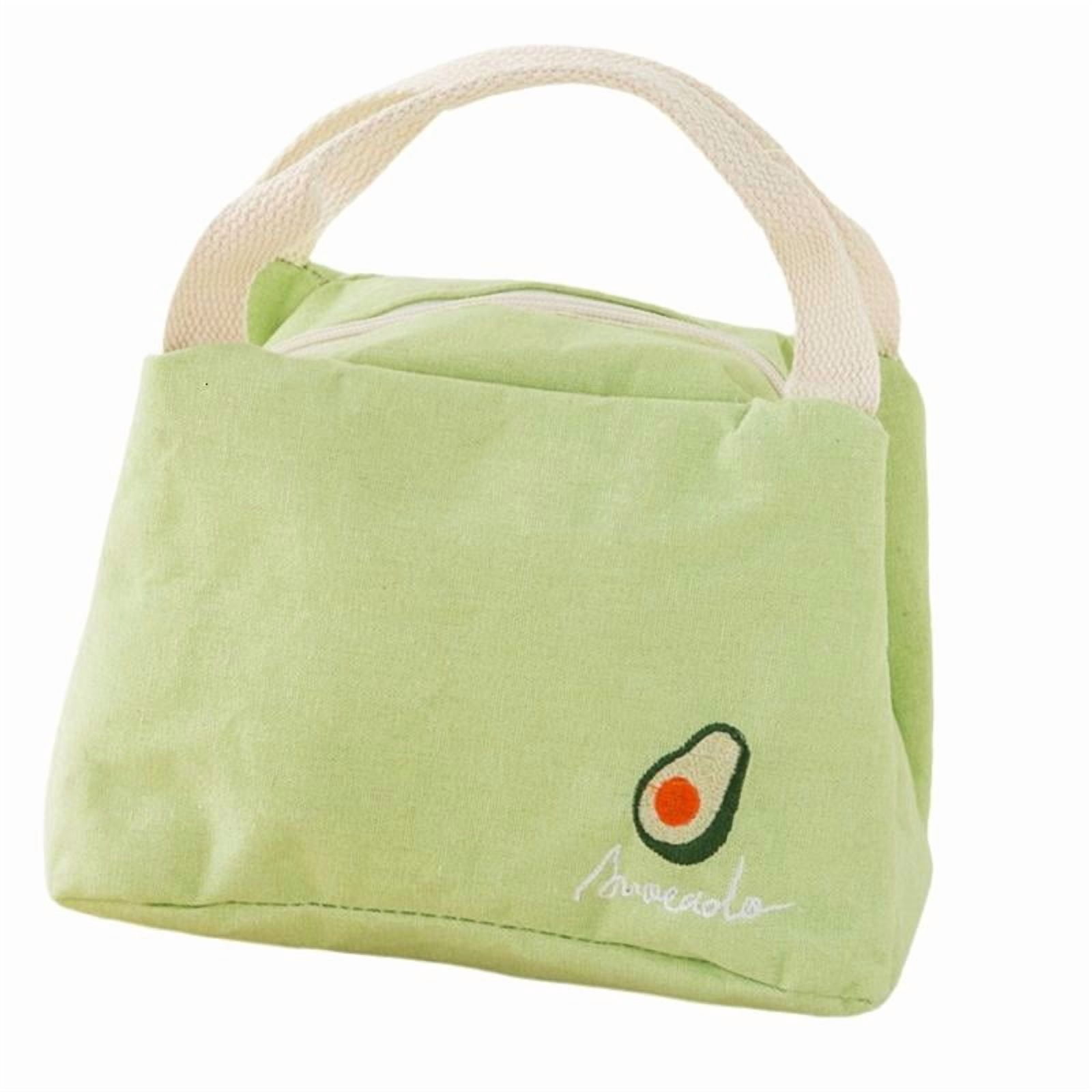 ANXPTIME Large Capacity Cotton Linen Lunch Bag Thermal Leakproof ...