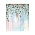 ANXPTIME Light Diffusing Sheer Window Curtain With Rod Pocket Polyester ...