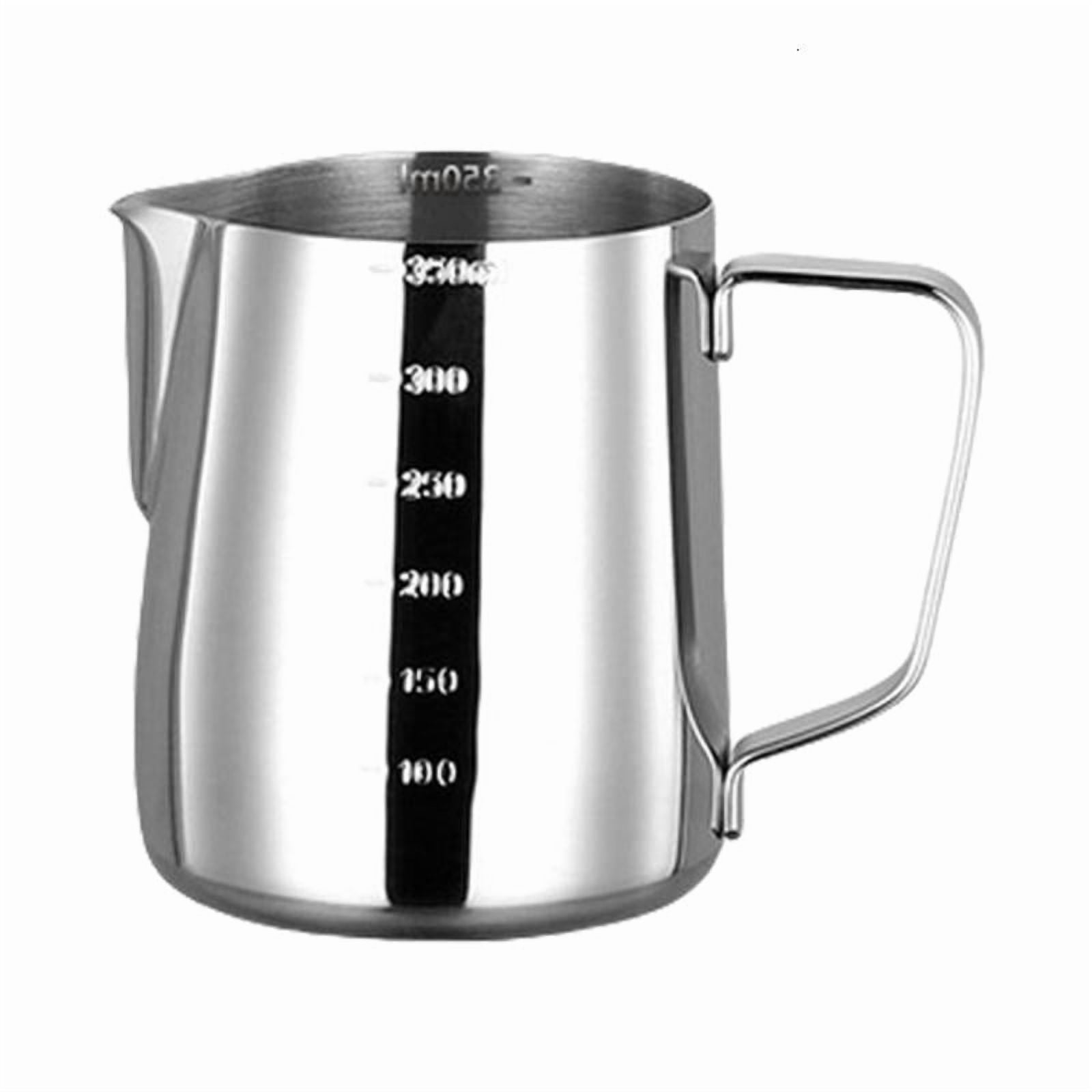 ANXPTIME Milk Frother Cup Portable Espresso Steaming Pitcher for ...