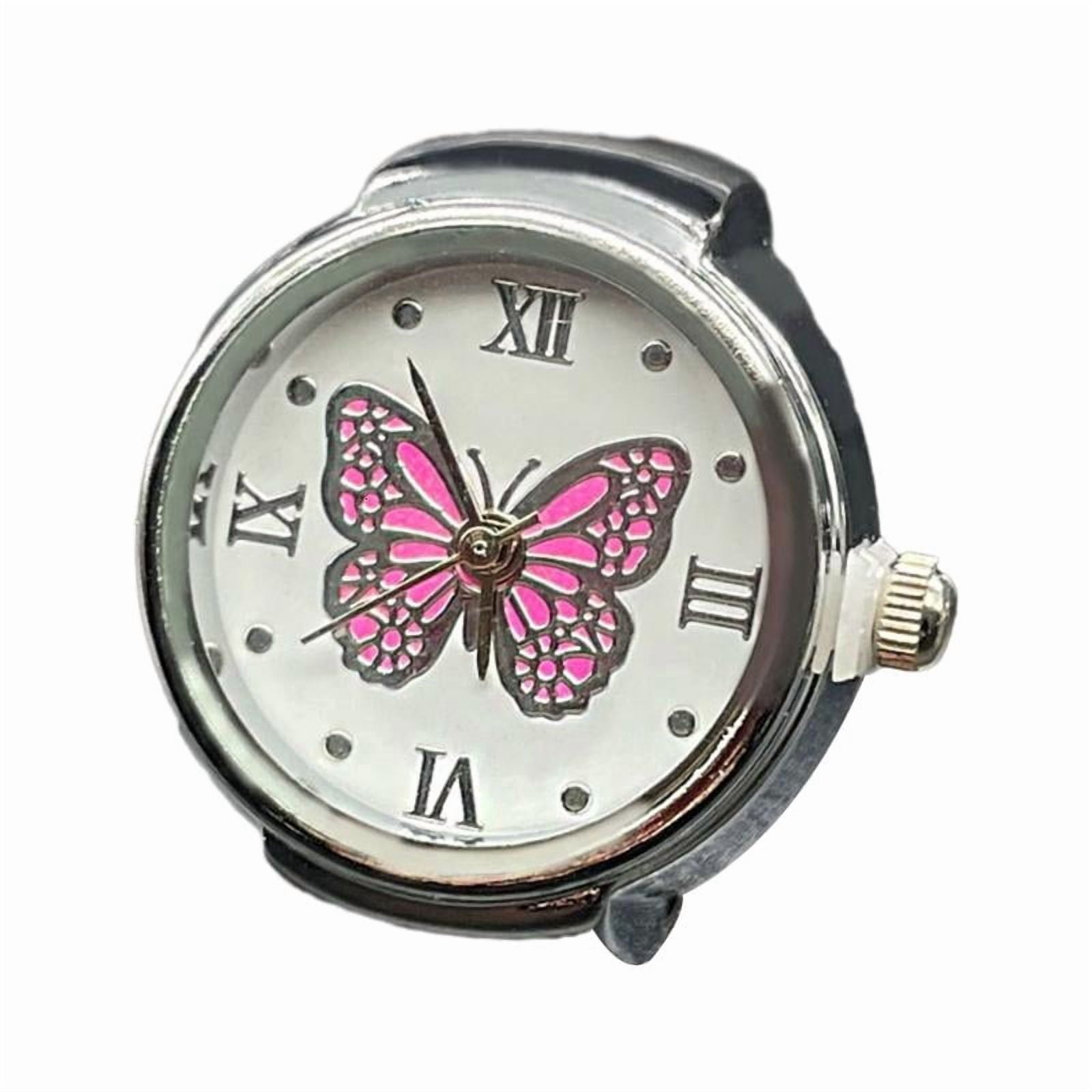 ANXPTIME Mini Alloy Ring Watch Analog Quartz Watch Roman Numerals Dial ...