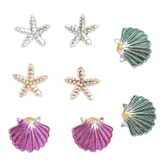ANXPTIME Mini Sea for Shell Starfish Earrings Unusual Dangle Earrings ...