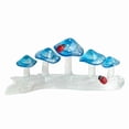 ANXPTIME Miniature Resins Mushrooms on Tree Stump for Creative Garden ...