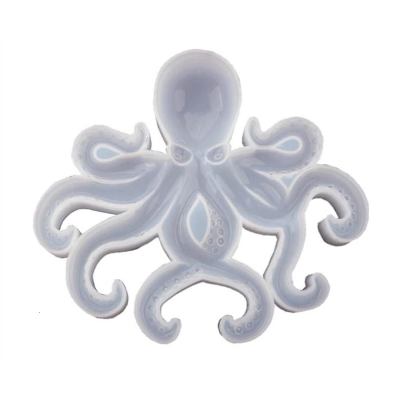 ANXPTIME Mirror Ocean Octopus Epoxy Resin Mold Ornaments Silicone Mould ...