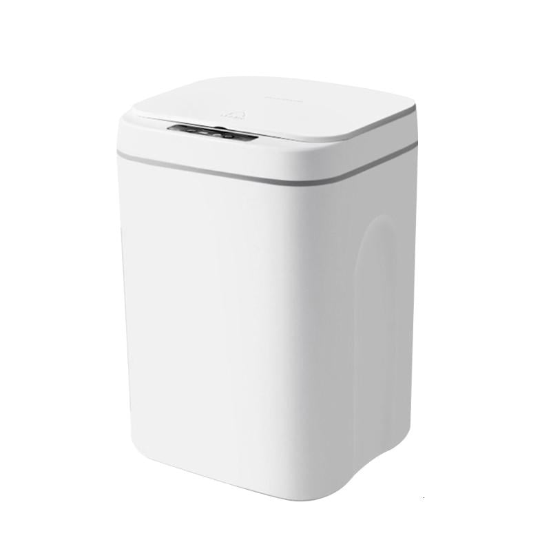 ANXPTIME Motion Sensor Small Bathroom Trash Can with Lid Slim Plastics ...
