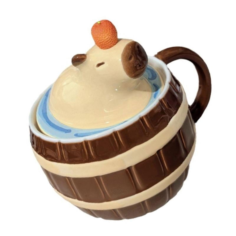 ANXPTIME Multi-purpose Mug Ceramic Coffee Mug Cute Capybara Mug ...