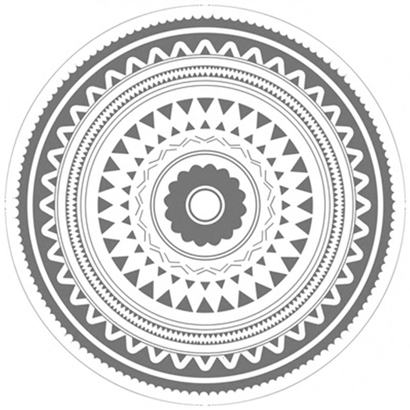 ANXPTIME Nordic Modern Plush Floor Rug Round Carpet Playmat Kids Game ...