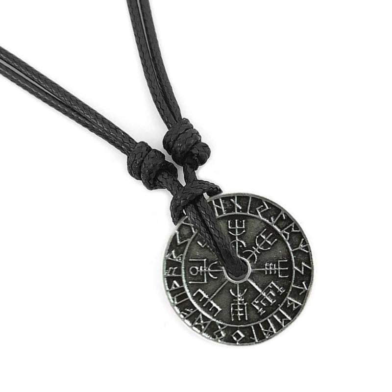 ANXPTIME Nordic Style Hollow Runes Pendant Necklace Adjustable Ethnic ...