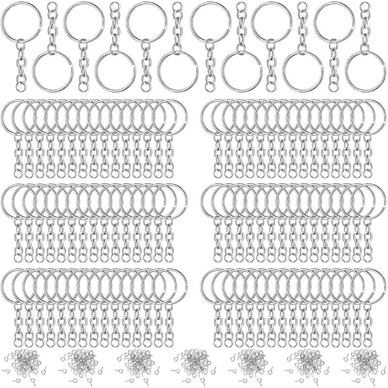 ANXPTIME Open Jump Rings Screw Eye Pins Connector Split for Key Ring ...