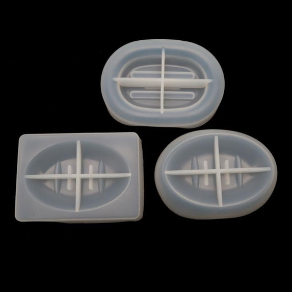 ANXPTIME Oval Shape Soap Box Mold Resin Soap Tray Mold Jewelry Storage ...