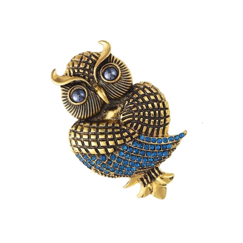 ANXPTIME Owl Brooch Retro Styles Jewelry Sturdy Metal Craftsmanship ...