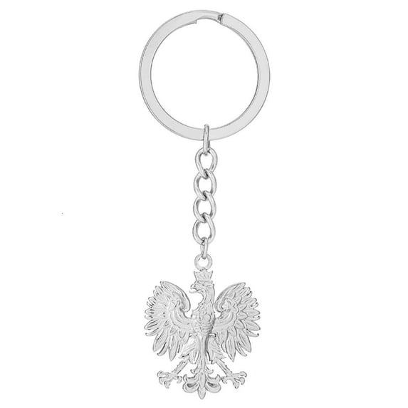 ANXPTIME Poland Eagle Keychain for Men Women Titanium Steel Pendant Key ...
