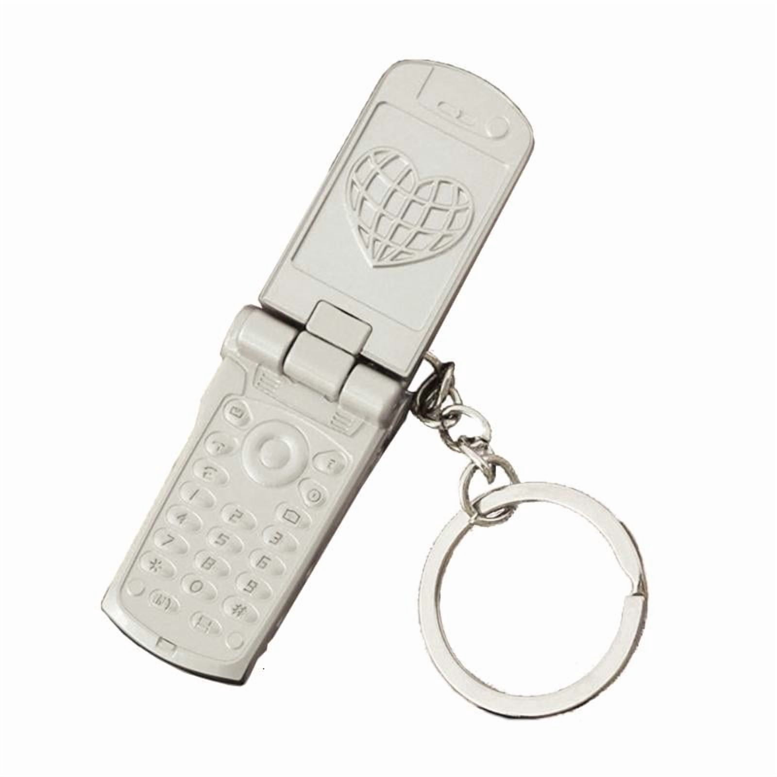 ANXPTIME Portable Keychain Mini Flip Phone Design Key Holder Car Bag ...