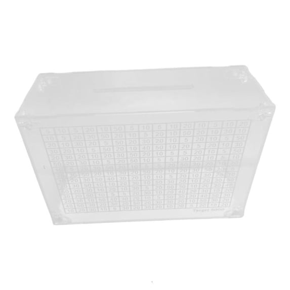 ANXPTIME Practical Money Saving Box Acrylic Cash Storage Container for ...