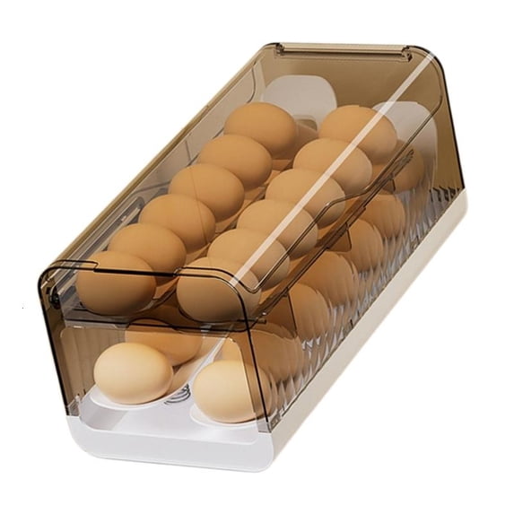 ANXPTIME Practical Plastic Eggs Box Auto Rolling Eggs Dispenser For ...