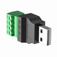ANXPTIME Removable USB 2.0 Solderless Connector USB Turn 4 Pin Terminal ...