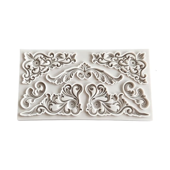 ANXPTIME Retro Flower Embossed Silicone Mold For Handmade Candle ...