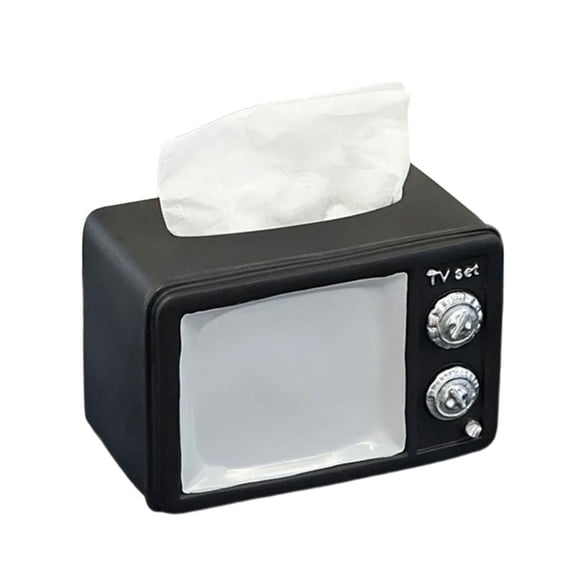 ANXPTIME Retro TV Design Resin Tissue Box Holder Home Decoration ...