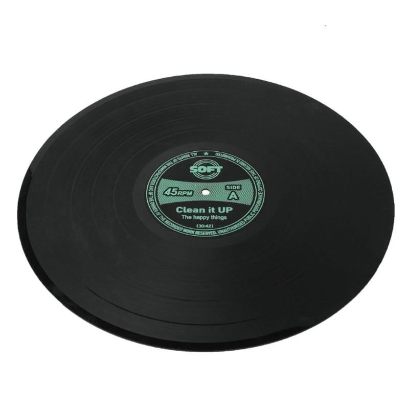 ANXPTIME Retro Vinyl Record Coaster Placemat Round Heat Resistant ...