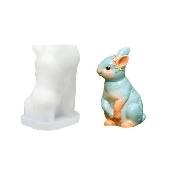 ANXPTIME Reusable Food Safe Rabbits Silicone Mould Easters Crafting ...