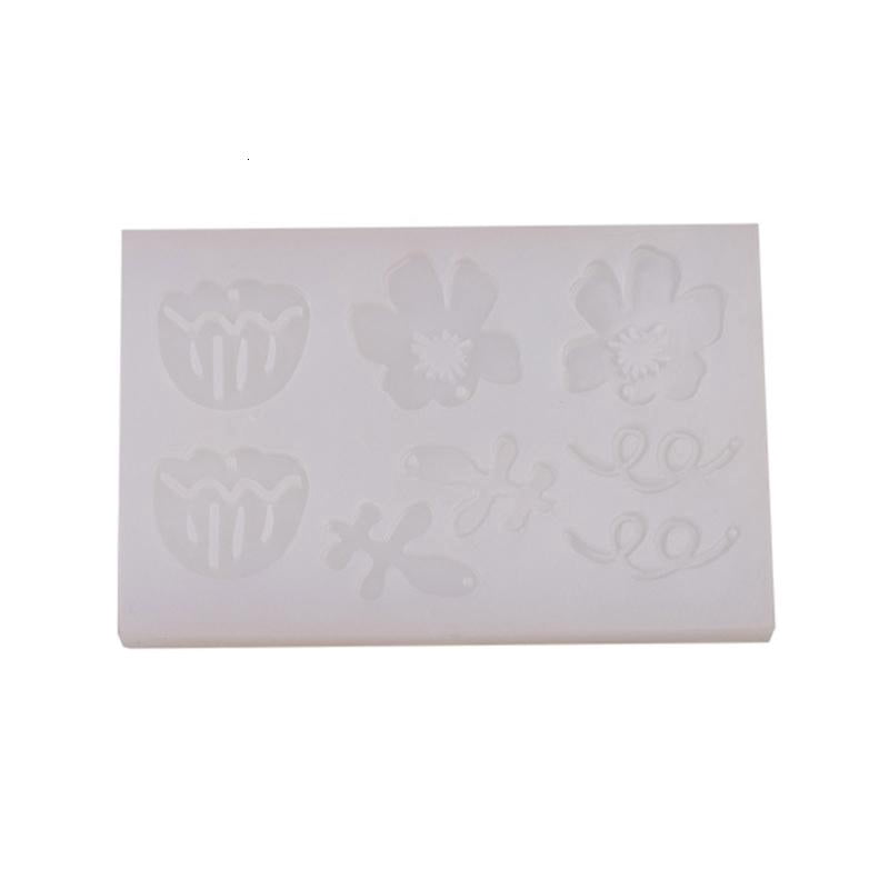 ANXPTIME Silicone Earring Molds Flower Resin Mold DIY Keychain Necklace ...