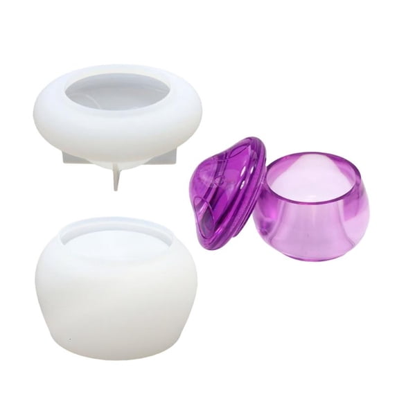 ANXPTIME Silicone Storage Jar Mold Jewelry Box Molds Mushroom Container ...