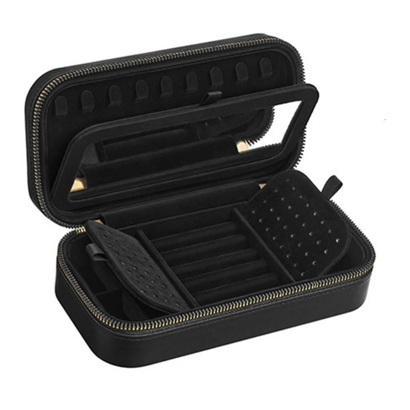 ANXPTIME Soft Velvets Interior Jewelry Box PU Organizer for Women ...