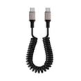 ANXPTIME Spring Coiled USB C Data Cable for Quick Charging Phones Home ...