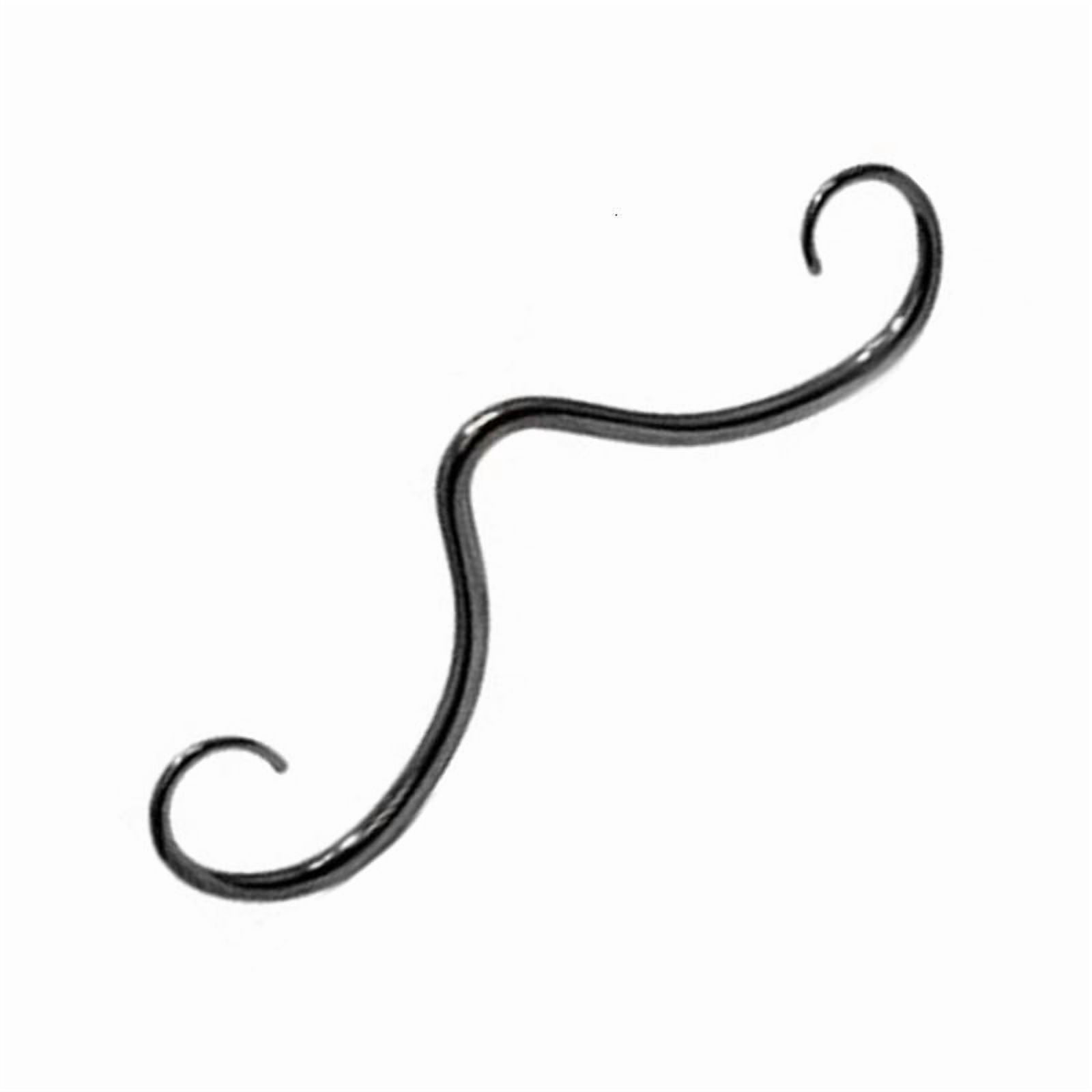 ANXPTIME Stainless Steel Moustache Septum Piercing Nose Rings Unique ...
