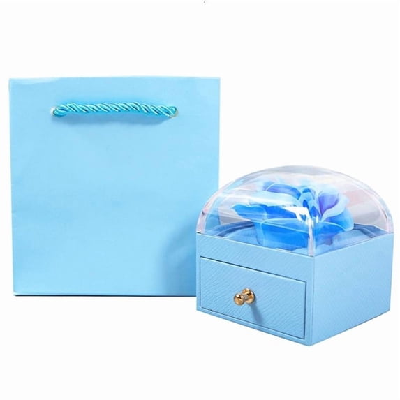 ANXPTIME Storage Case for Rings Engagement Rings Box Rose Flower Drawer ...