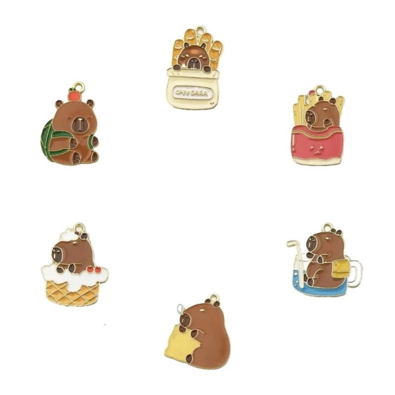 ANXPTIME Stylish Capybaras Keychain with Elegant Color Alloy with ...