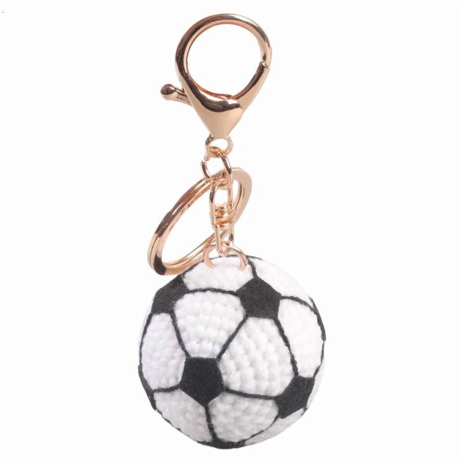 ANXPTIME Stylish Felt Balls Keychain Rugby/Basketball/Football Keyring ...