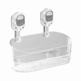 ANXPTIME Suction Cup Shower Shelf Transparent No Drilling Bathroom ...