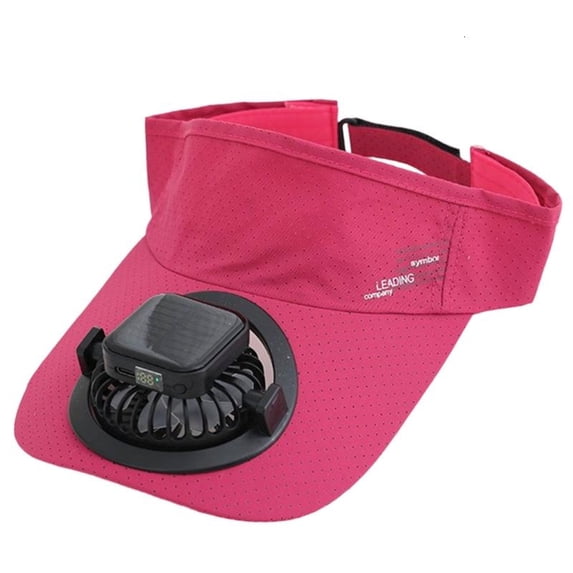 ANXPTIME USB Rechargeable Cooling Fan Hat Solar Powered Adjustable Wind ...