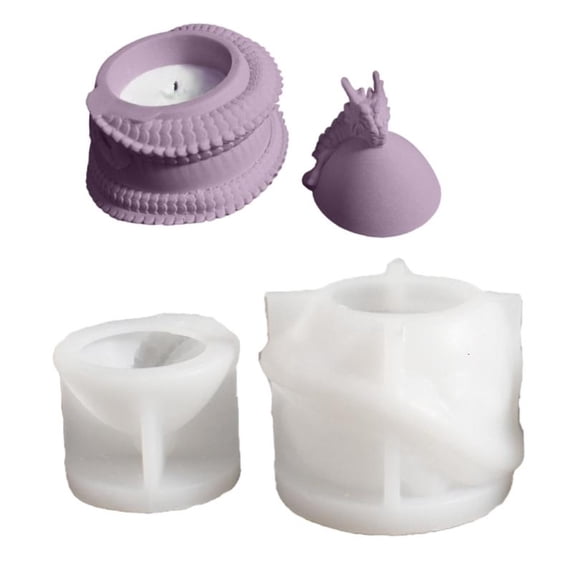 ANXPTIME Unique Flowerpot Mold Silicone Candlestick Molds for Hand ...