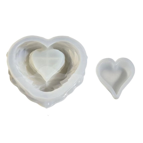 ANXPTIME Unique Heart Shape Silicone Molds Chocolate Molds Mousses Cake ...