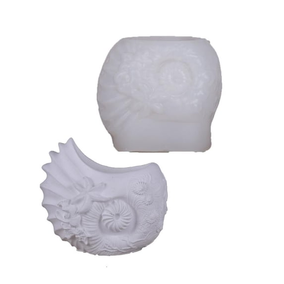 ANXPTIME Unique Silicone Mold For Resin Concrete Casting Conch Flower ...