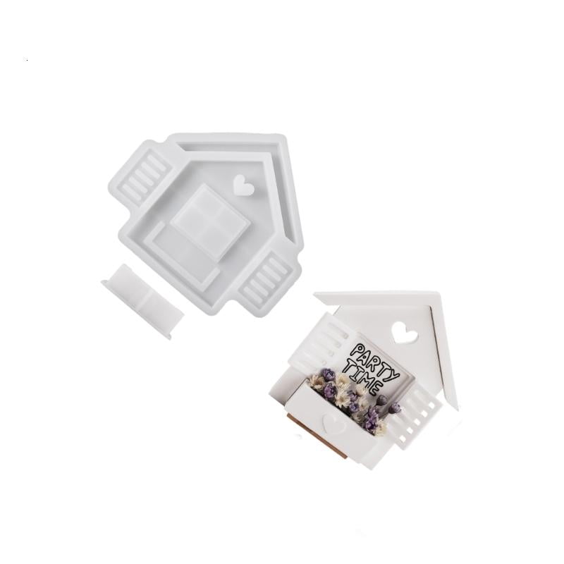 ANXPTIME Unique Window Flower Pots Silicone Craft Mold Jewelry Making ...