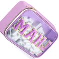 ANXPTIME Visible Fastened Toiletry Bag Featuring Letter Design For ...