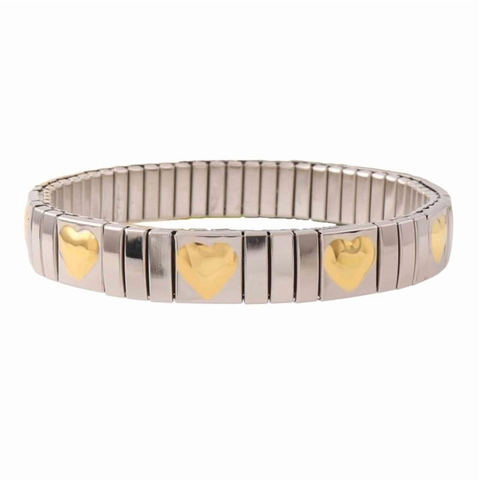 ANXPTIME Waterproof Stainless Steel Elastic Stretch Bracelet Bangle For ...