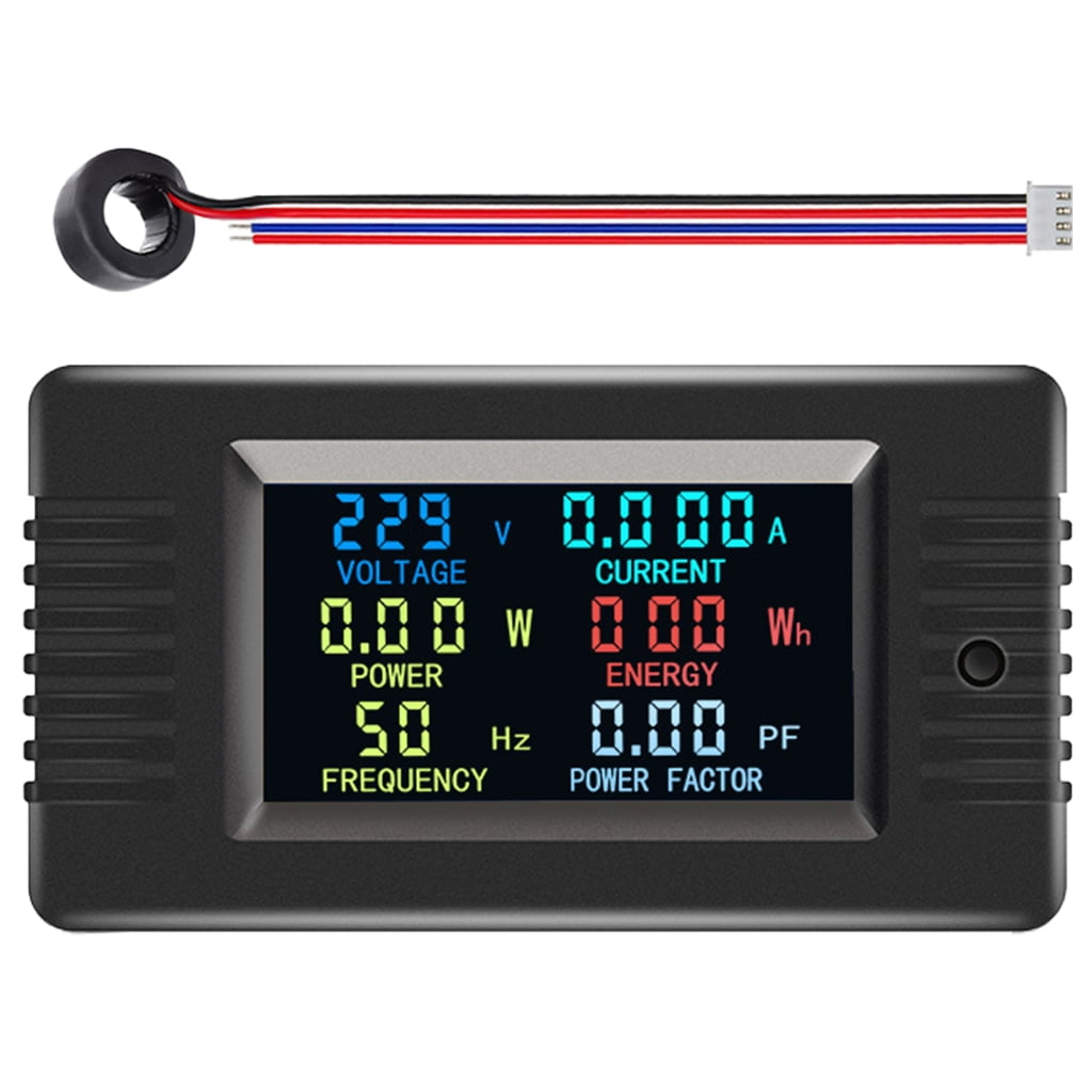ANXPTIME Wattmeter Power Meter Voltmeter AC110/220V Voltage 100A ...
