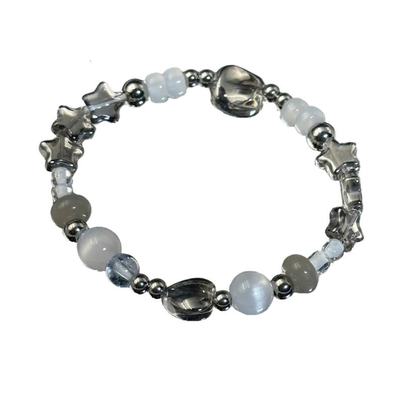 ANXPTIME Women Star Pentagrams Charm Bracelet Harajuku Crystal Heart ...